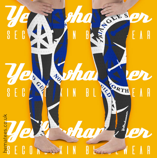 Men's Yellowhammer custom Triangle Sword Guild black Leggings – Hematees